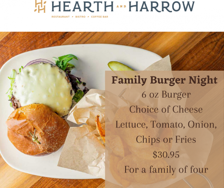 Menu - Hearth and Harrow